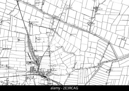 Map of Cambridgeshire OS Map name 012-SE, Ordnance Survey, 1884-1892 ...