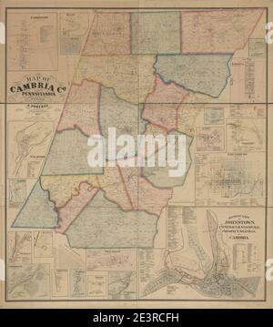 Map of Cambria Co., Pennsylvania : from actual surveys & official ...