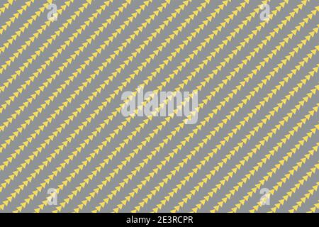 Illuminating yellow arrow pattern on ultimate gray colour, abstract ...