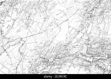 Map of Caernarvonshire OS Map name 023-SW, Ordnance Survey, 1888-1895 ...
