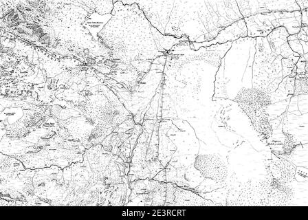 Map of Caernarvonshire OS Map name 022-NW, Ordnance Survey, 1888-1895 ...