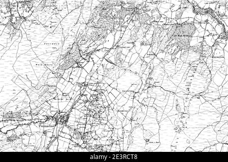Map of Caernarvonshire OS Map name 024-NW, Ordnance Survey, 1888-1895 ...