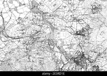 Map of Caernarvonshire OS Map name 012-SW, Ordnance Survey, 1888-1895 ...