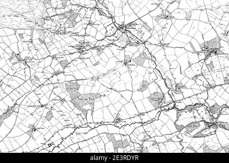 Map of Brecknockshire OS Map name 022-SW, Ordnance Survey, 1884-1892 ...