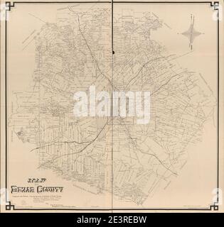 Map of Bexar County Stock Photo - Alamy