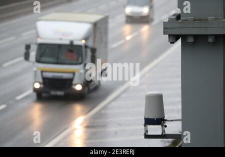 A Stopped Vehicle Detection radar sensor mounted adjacent to the ...