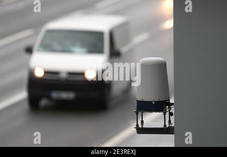A Stopped Vehicle Detection radar sensor mounted adjacent to the ...