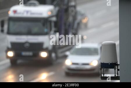 A Stopped Vehicle Detection radar sensor mounted adjacent to the ...