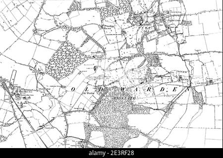 Map of Bedfordshire OS Map name 017-SW, Ordnance Survey, 1885-1896 ...