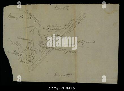 [Map of a cavalry engagement near Poolesville, Md., 1862]. 1862 by ...