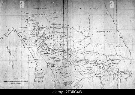 Map of Athabasca Region Stock Photo - Alamy