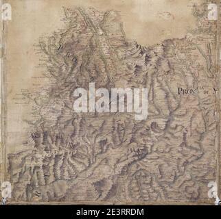 MAPA DE AVILA EN 1743 Stock Photo - Alamy