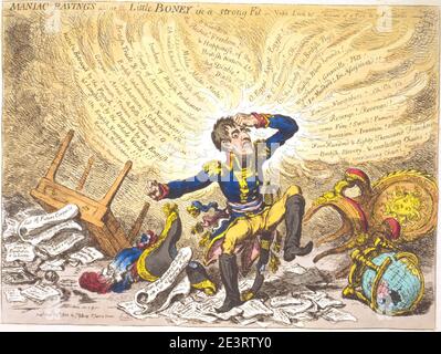 Maniac Ravings Gillray Stock Photo - Alamy