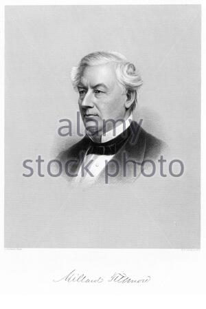 Signature of Millard Fillmore, 1800 - 1874. 13th president of the ...