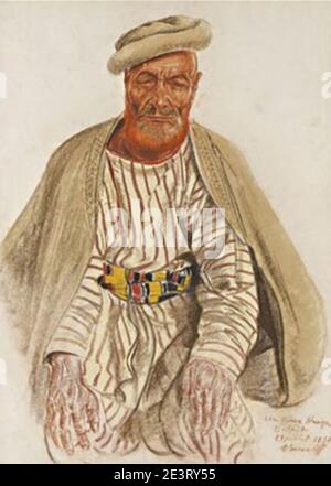 Man from Hunza tribe by A.Yakovlev (1931 Stock Photo - Alamy