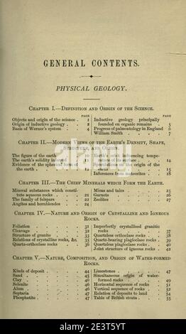 Manual of geology- theoretical and practical Stock Photo - Alamy