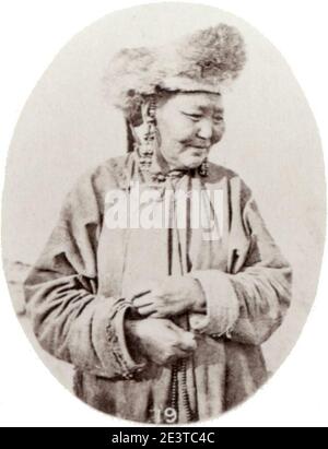 Manchu or Tatar lady, circa 1868 (Vintage.es) 01 Stock Photo - Alamy