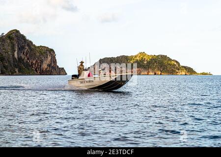 Deep sea fishing. Trolling in Papua New Guinea Stock Photo - Alamy