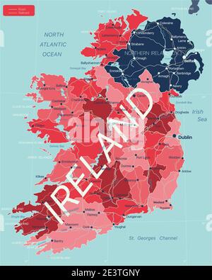 vector city map of Limerick, Ireland Stock Vector Image & Art - Alamy