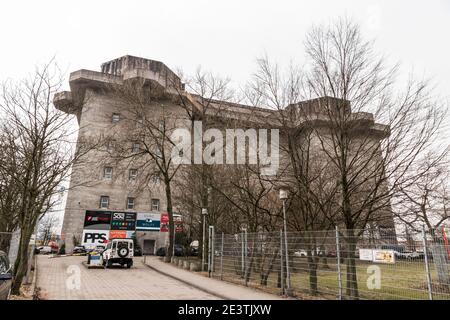 The massive L-Tower German World War Two anti-aircraft flak tower ...