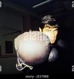 French boxer Roger Menetrey at home, 1970 Stock Photo - Alamy