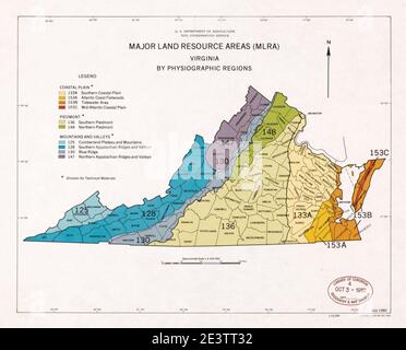 Land resource regions and major land resource areas, Mississippi Stock ...