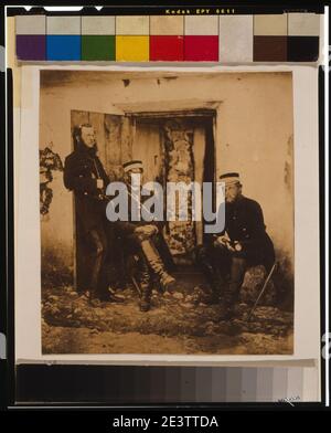 Major General Sir R. Dacres, Captain Hamley & Colonel Adye, Crimean War ...