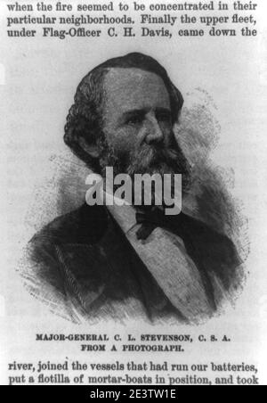 Major-General Carter Littlepage Stevenson, head-and-shoulders portrait ...