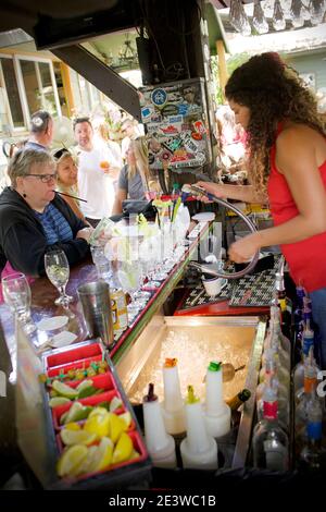 Blue Heaven Bar in Key West, FL, USA. Famous destination location. Bar ...