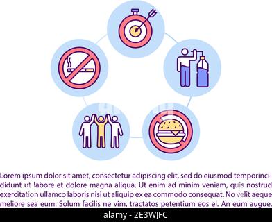 Smoking cessation programs concept icon with text Stock Vector Image ...