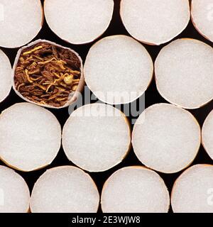 Stacked Filter Cigarettes, Macro Closeup Pattern, Smoking Addiction ...