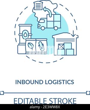Inbound logistics concept icon Stock Vector Image & Art - Alamy