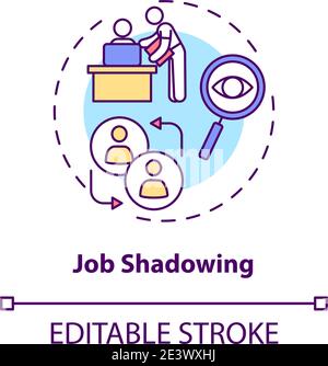 Job shadowing concept icon Stock Vector Image & Art - Alamy