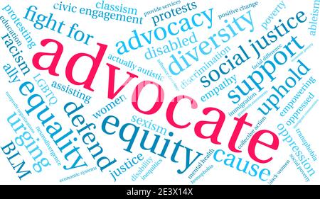 Advocate word cloud on a white background Stock Vector Image & Art - Alamy