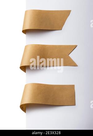 Paper bookmark ribbons Stock Photo - Alamy