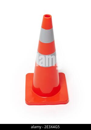 Orange traffic cone (with clipping path Stock Photo - Alamy