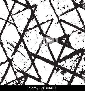 Random intersecting lines, stripes abstract geometric vector illustration. Chaotic dissaray of ...