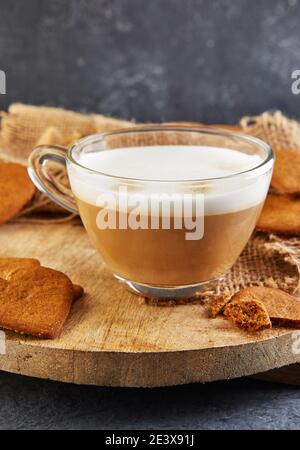 Cookies on a wooden board at a cafe in the afternoon Stock Photo - Alamy