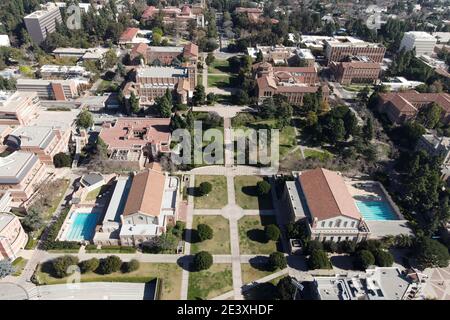 Wilson Plaza and Kaufman Hall at UCLA in Los Angeles California Stock ...