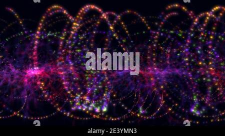 spiral particle light dna illustration, abstract background Stock Photo ...