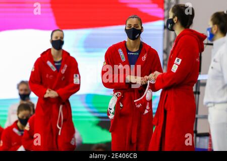 TRIESTE, ITALY - JANUARY 21: Anna Illes of Hungary during the match ...