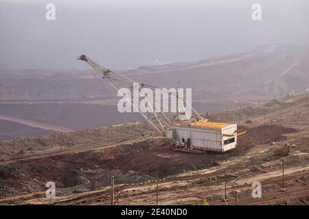 Mikhailovsky iron ore deposit (MGOK) near Zheleznogorsk. Kursk oblast ...