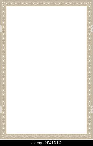 White Background with Decorated Borders Stock Photo - Alamy