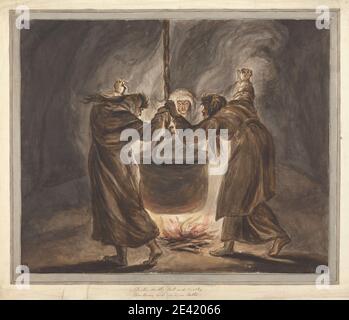 Scene from Macbeth Act IV scene 1, Banquo's ghost by Charles Cattermole ...