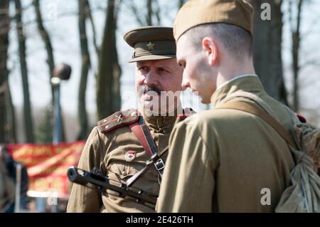 KALININGRAD, RUSSIA - April 08, 2018: standard German hand grenade M24 ...