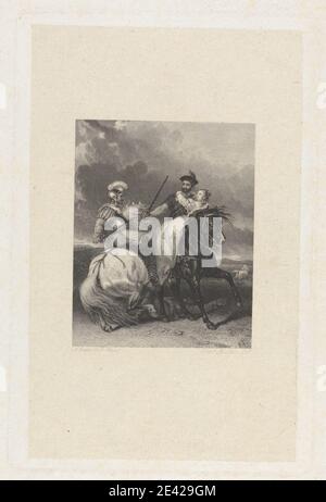 Untitled: Romantic Figures on Horses by Robert Smirke Stock Photo - Alamy