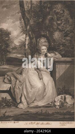 The Honorable Miss Monckton 1779 by Johann Jacobé Stock Photo - Alamy