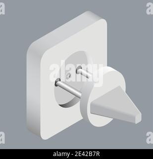 j type socket isometric icon vector illustration Stock Vector Image ...