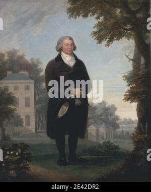Samuel de Wilde Gentleman in the Grounds of his House Stock Photo - Alamy