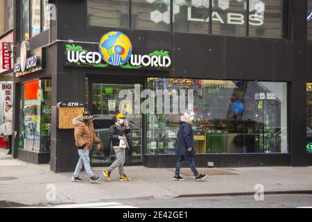 Weed World store, 7th Avenue, New York City, United States of America ...